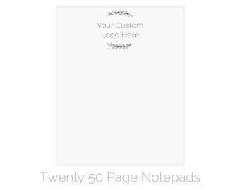 Custom Logo Notepads for Your Business Your Personalized Logo 50 Page ...