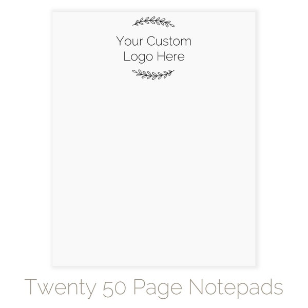 Custom Logo Notepad - Etsy