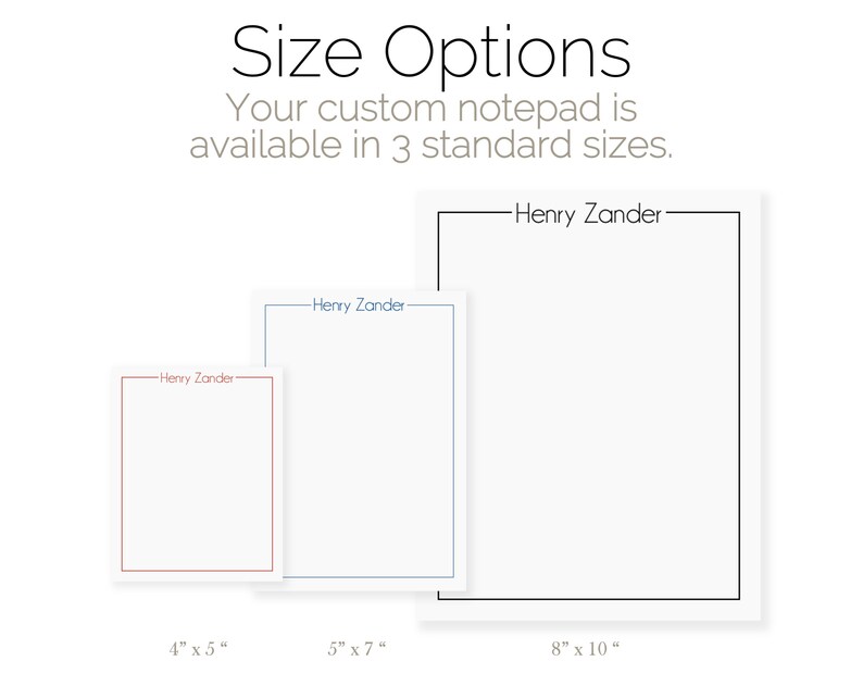 Personalized Notepad for Men Man's Custom Notepad | Etsy