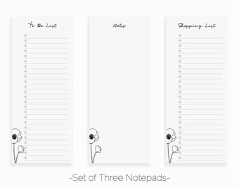 Watercolor Mountain Notepad Set Magnetic to Do List Notepad | Etsy