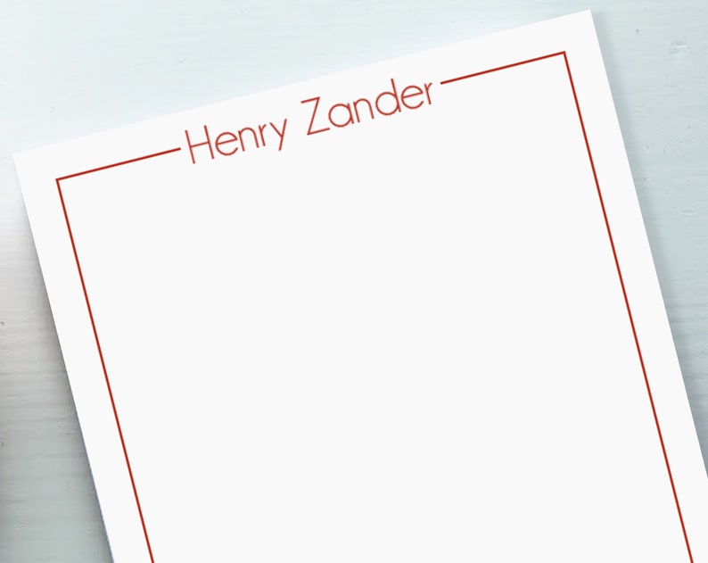 Personalized Notepad for Men Man's Custom Notepad | Etsy