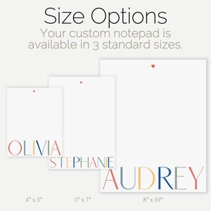 Personalized Notepad Lined | Teacher Notepad | Custom Notepad | Cute Notepad for Girls ...