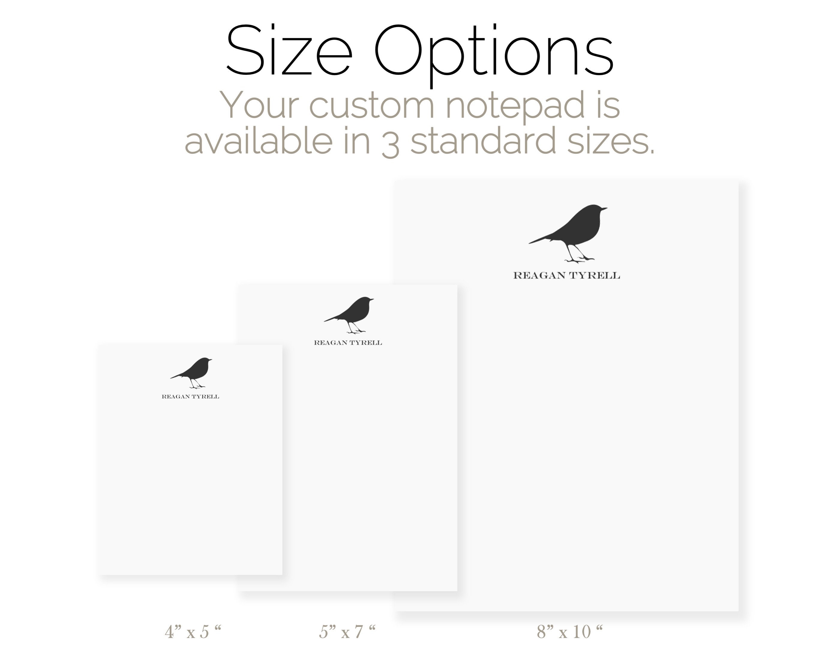 Personalized Bird Notepad With Name Custom Bird Notepad Gift - Etsy