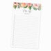 Pink Floral to Do List Notepad Daily Tasks Checklist Notepad - Etsy