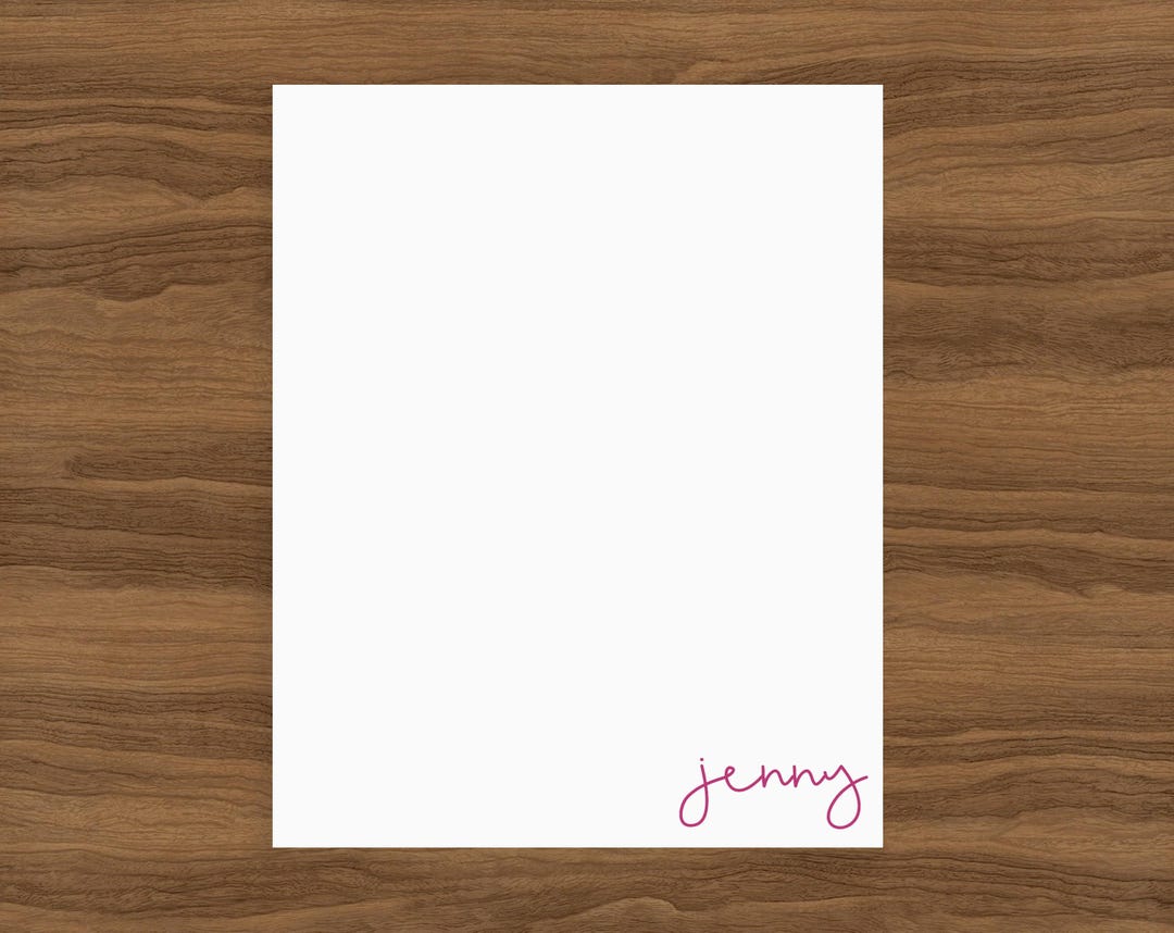 Personalized Notepad, Notepad With Monogram, 1st Anniversary Gift for ...