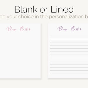Personalized Cursive Name Notepad | Custom Script Name Notepad | Teacher Gift | Name Note Pad ...