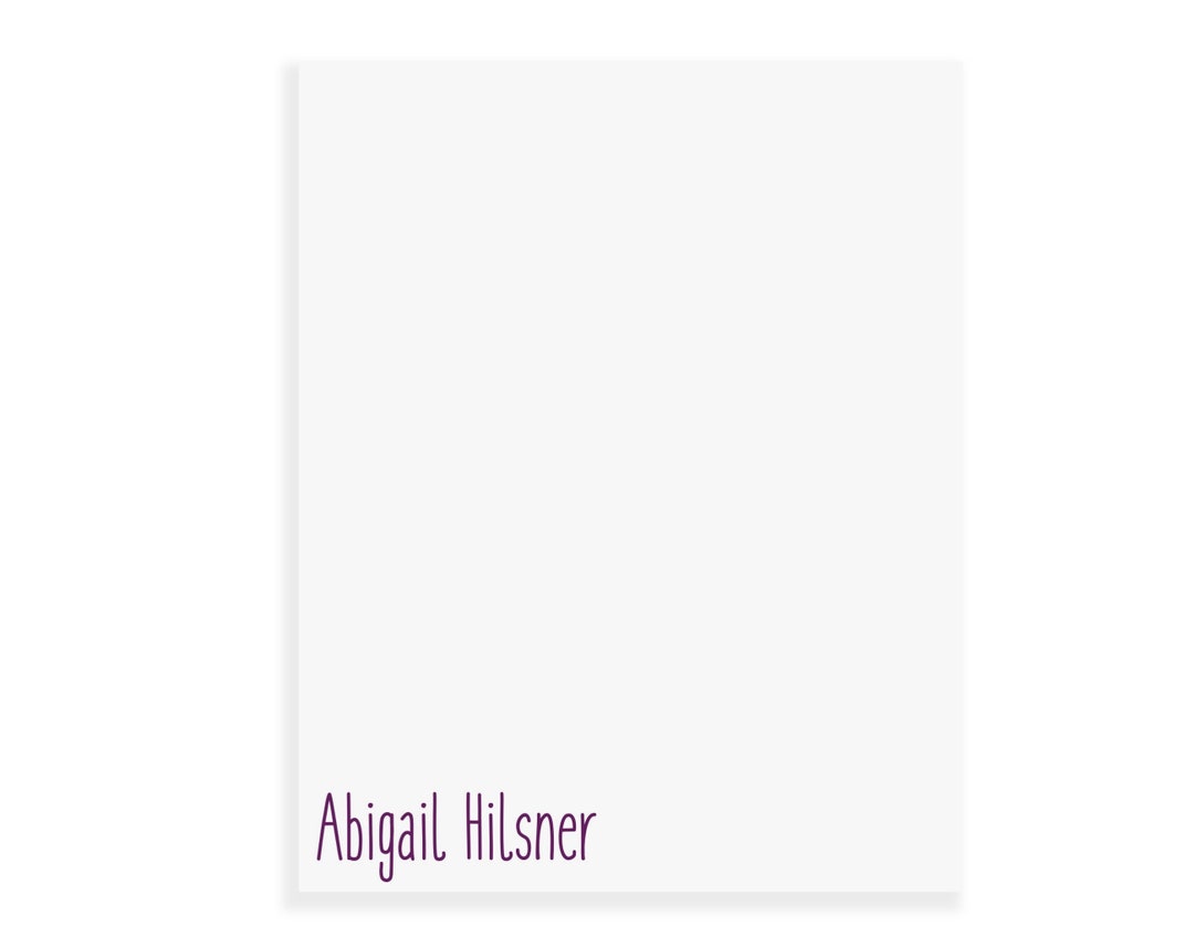 Personalized Notepad With Name | Custom Notepad | Custom Stationery ...