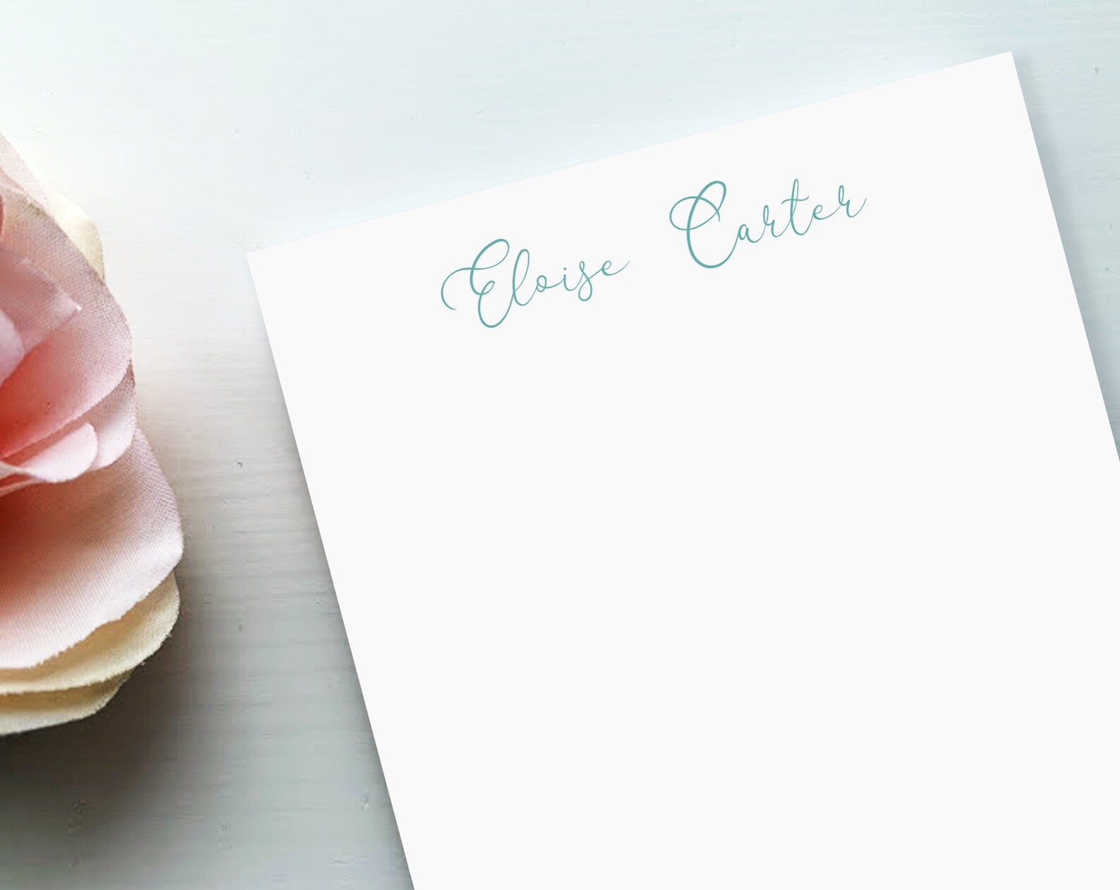 Personalized Cursive Name Notepad Custom Script Name Notepad - Etsy