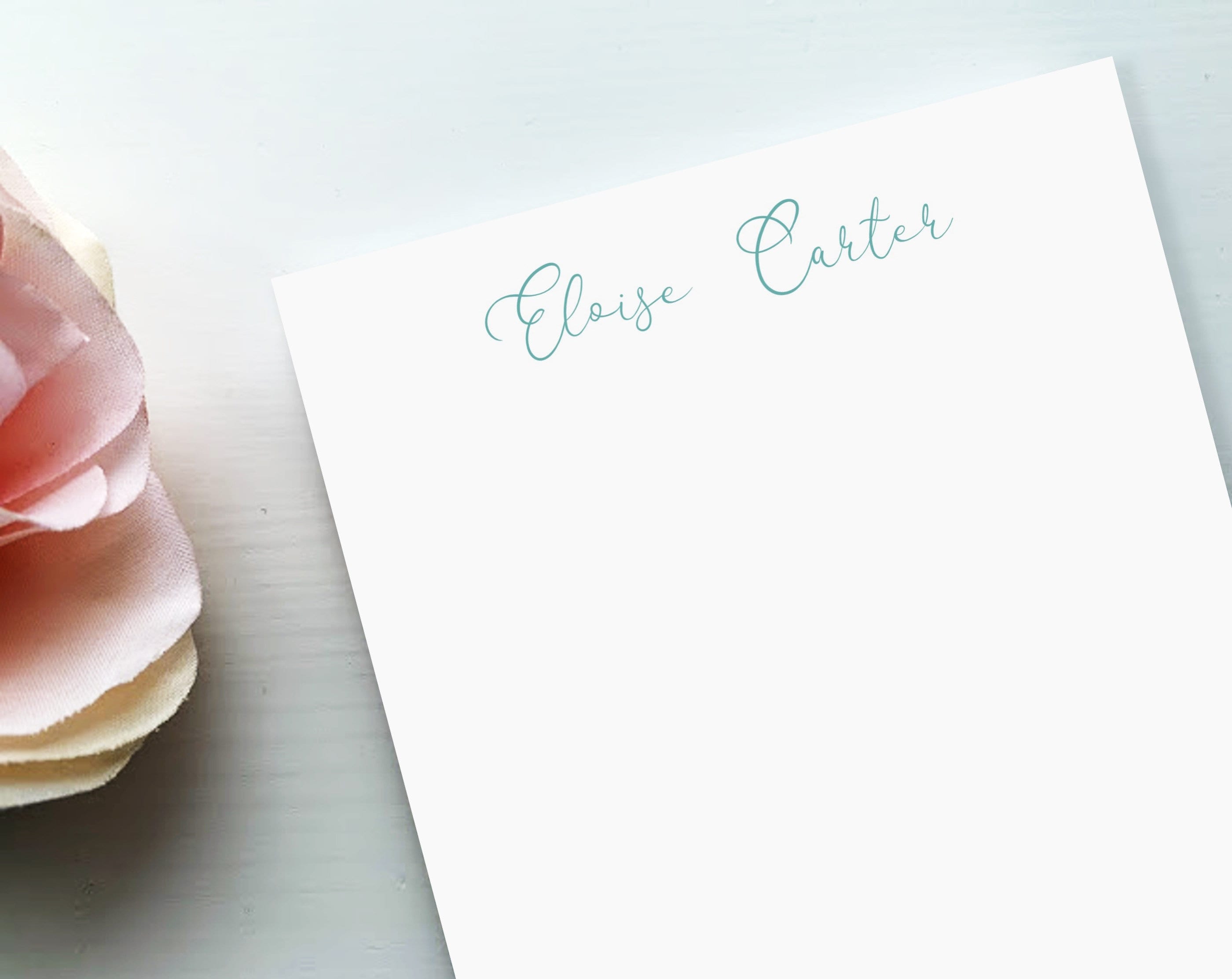Personalized Cursive Name Notepad Custom Script Name Notepad - Etsy