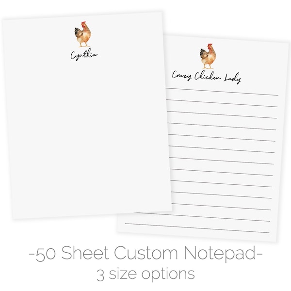 Chicken Stationary - Etsy