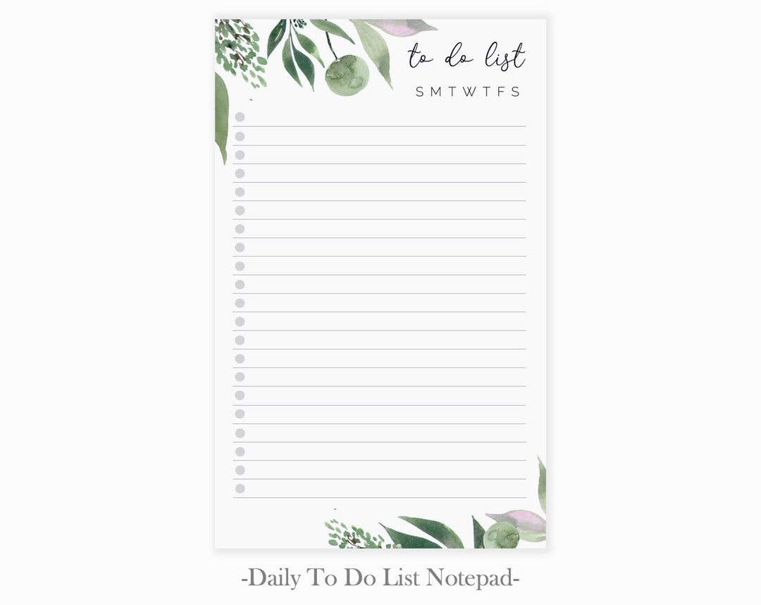 Magnetic to Do List Notepad | Daily Tasks Checklist Notepad for Fridge ...