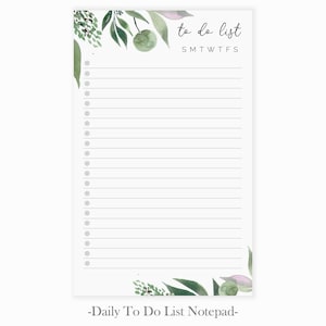 Magnetic to Do List Notepad | Daily Tasks Checklist Notepad for Fridge ...