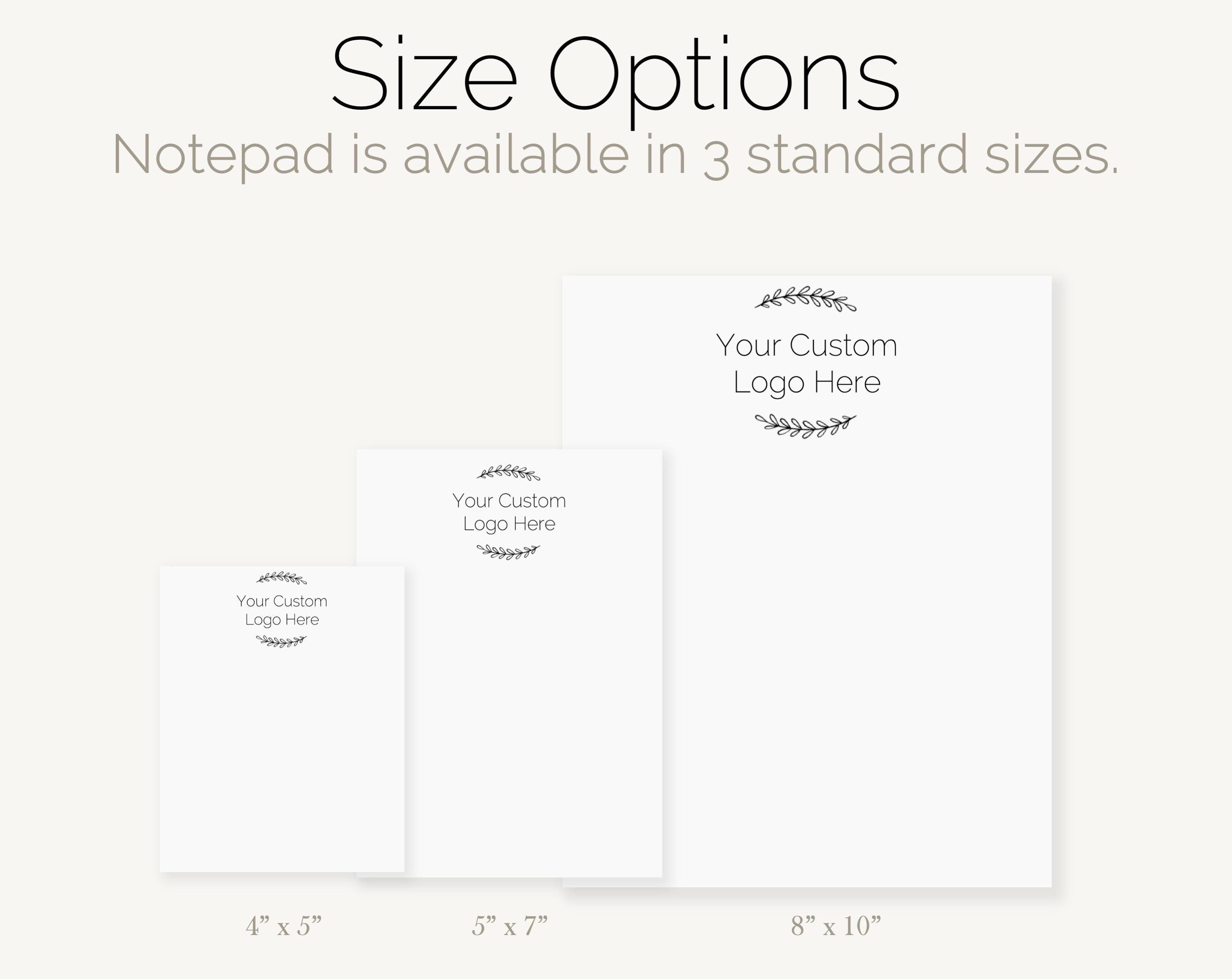 Twenty 20 Custom Logo Notepads for Your Business | Your Personalized ...