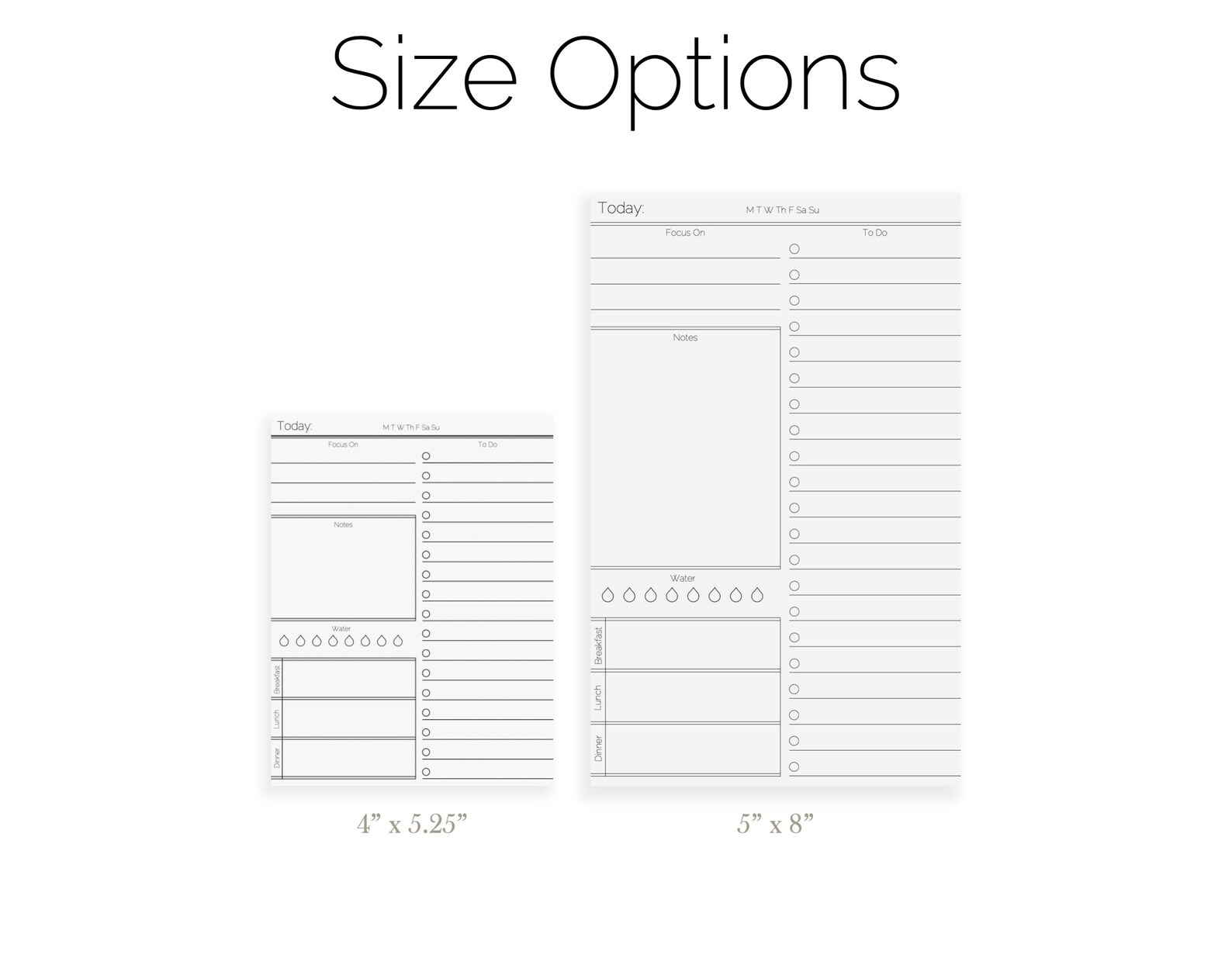 Daily Planner Notepad Daily Schedule Notepad Planner Daily | Etsy