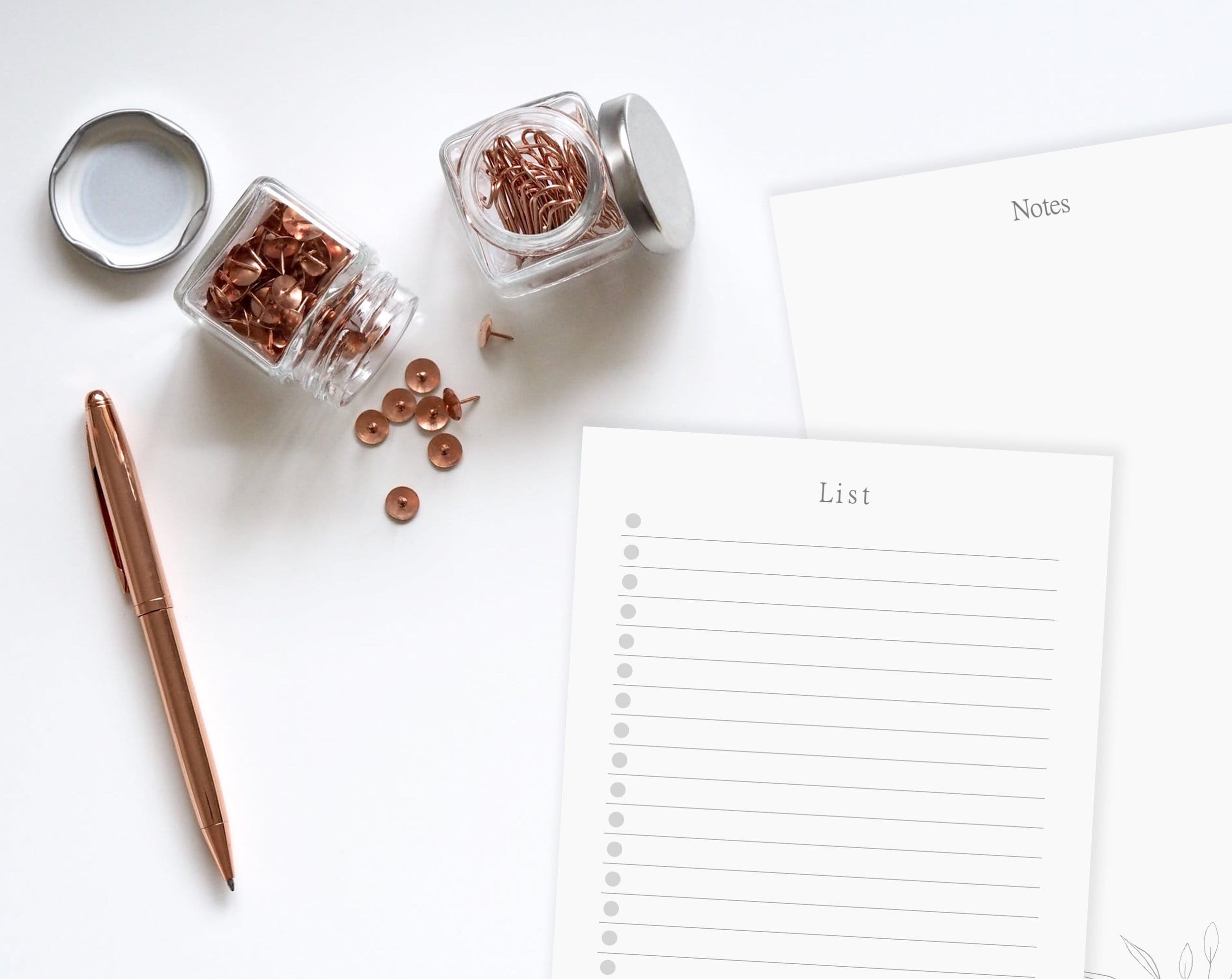 Modern Floral Blank Notes Notepad Magnetic Notepad Teacher | Etsy