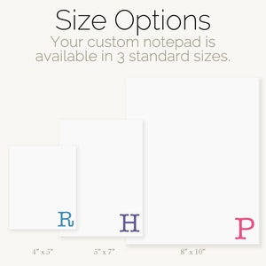 Custom Monogram Notepad | Personalized Notepad | Letter Notepad ...