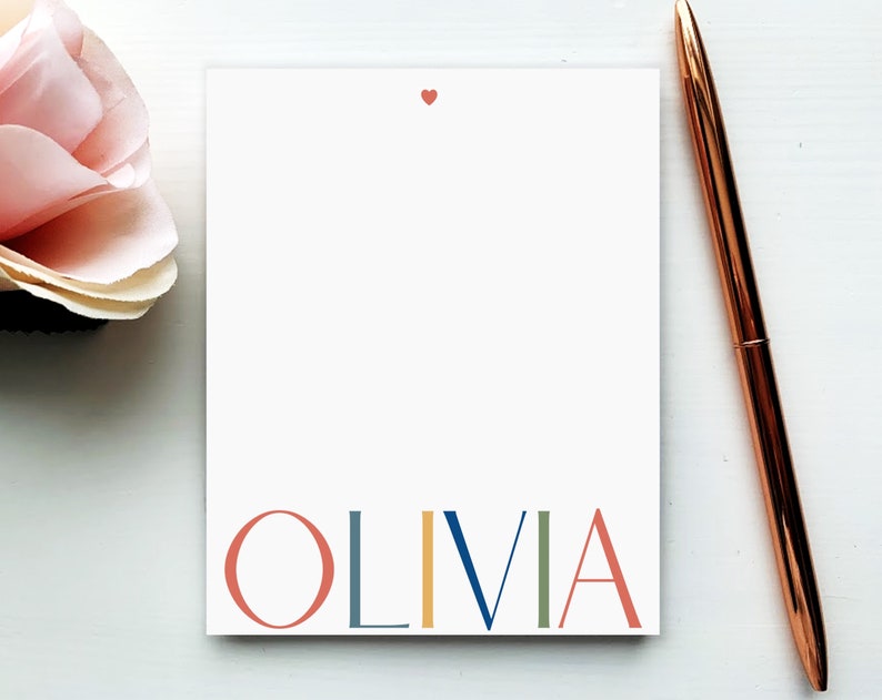 Personalized Notepad Lined Teacher Notepad Custom Notepad - Etsy