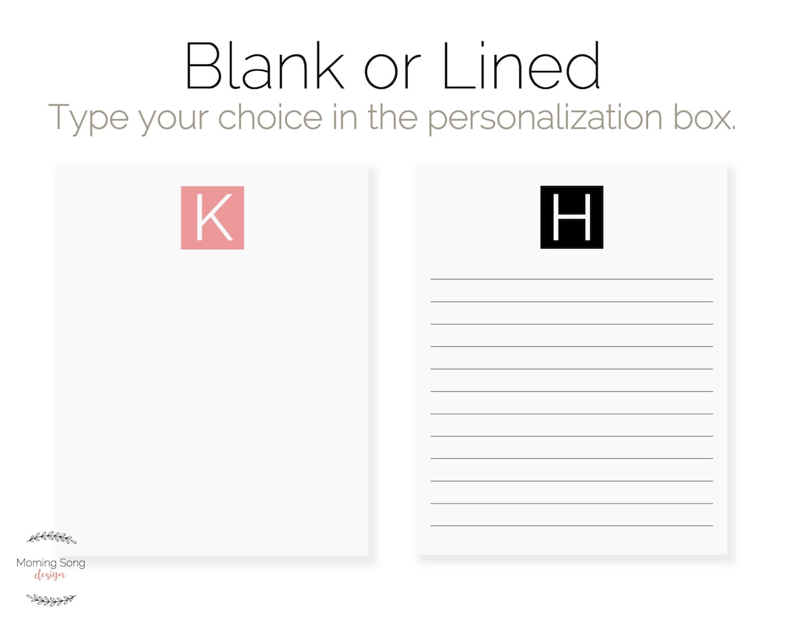 Personalized Monogram Notepad | Custom Notepads | Monogram Square ...