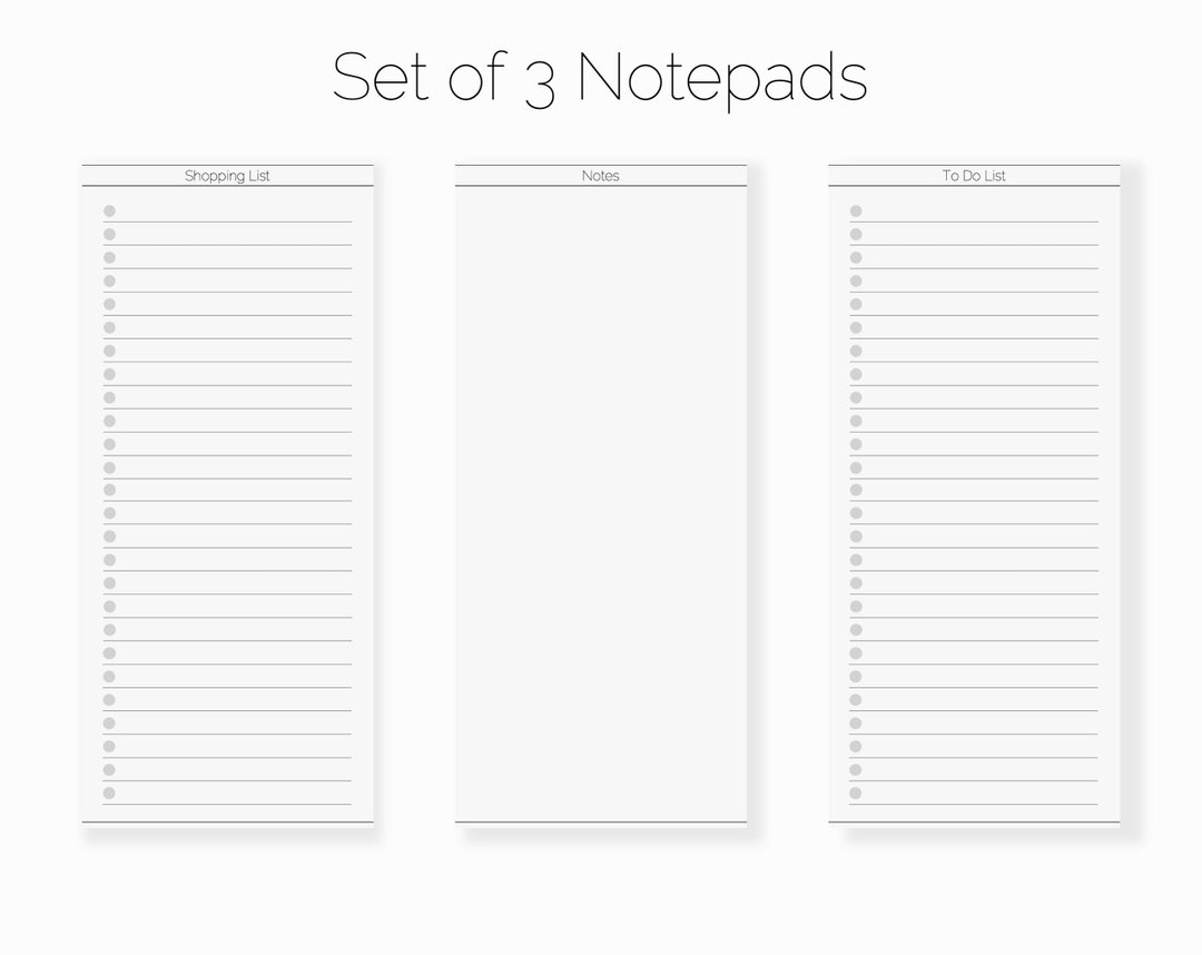 Magnetic to Do List Notepad | Small Notepad Set of 3 | to Do List Desk ...