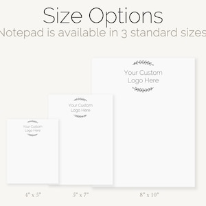 Custom Logo Notepads for Your Business | Your Personalized Logo 50 Page ...