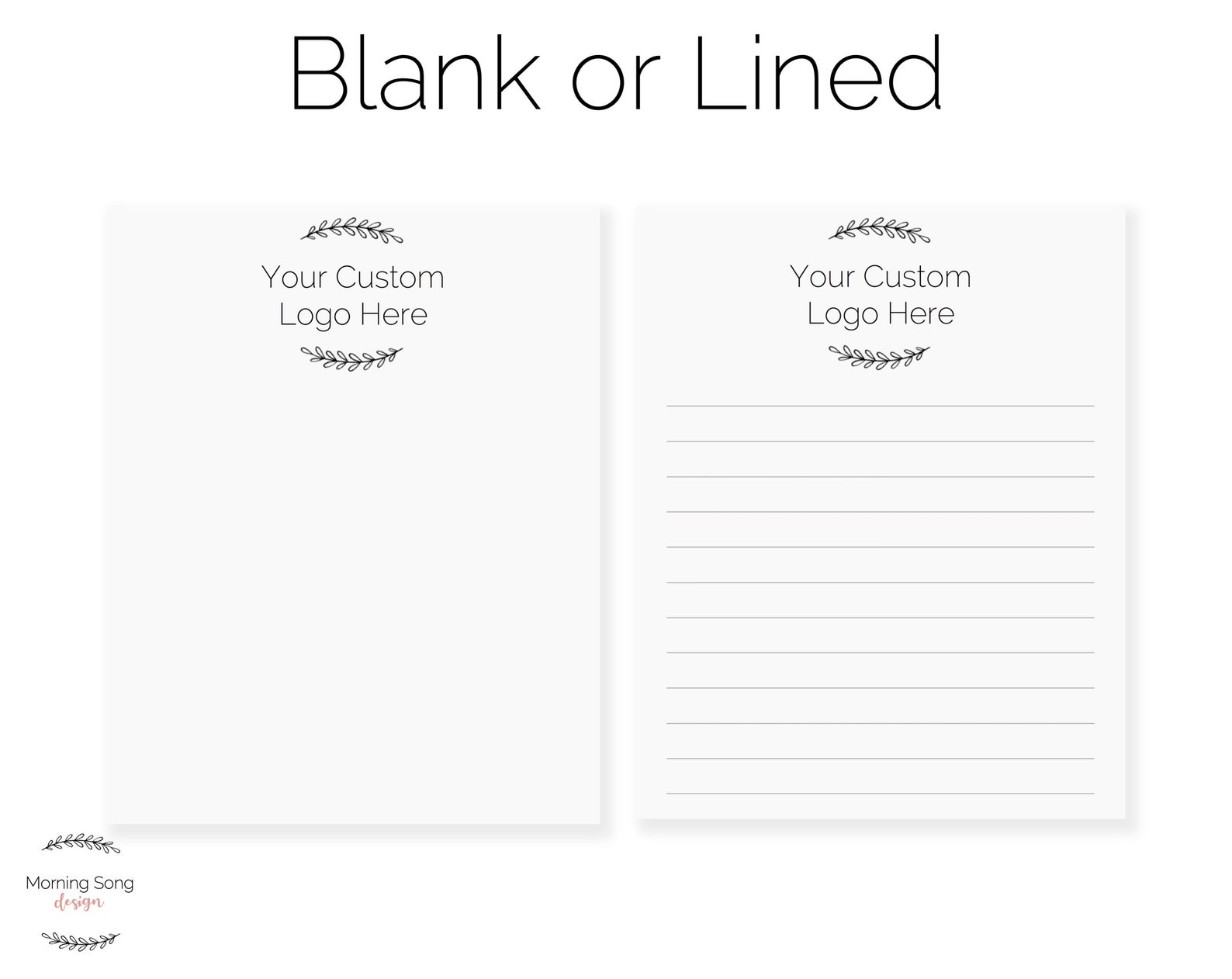 Custom Logo Notepads for Your Business Your Personalized - Etsy
