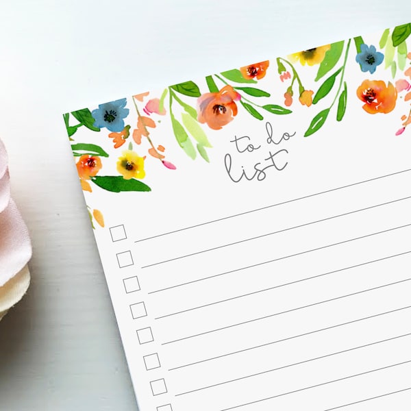 To Do List Pad - Etsy