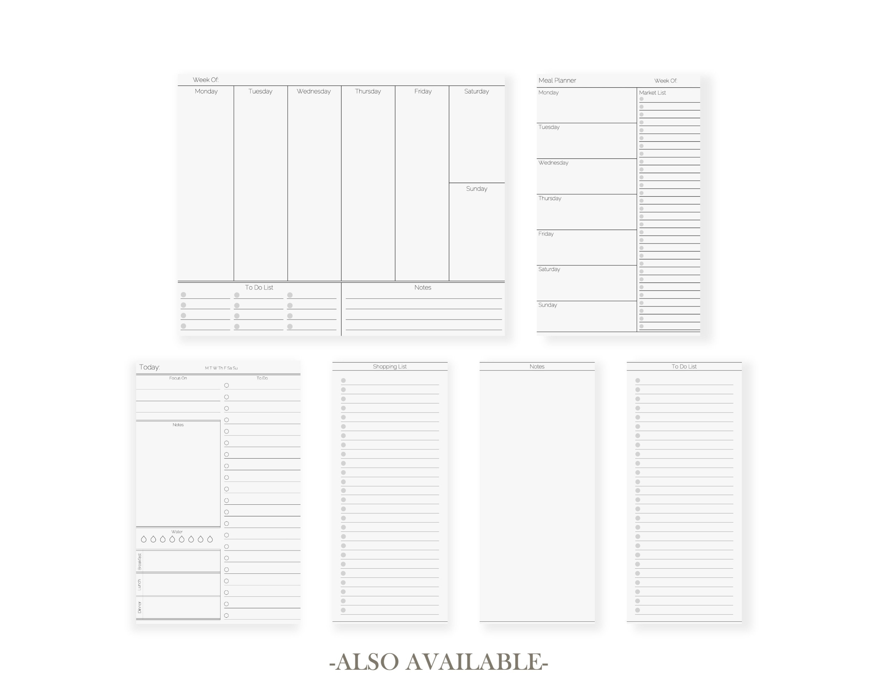 Daily Planner Notepad Daily Schedule Notepad Planner Daily | Etsy