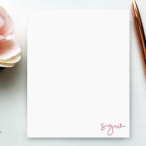 Personalized Monogram Notepad Notepad With Monogram Paper Anniversary ...