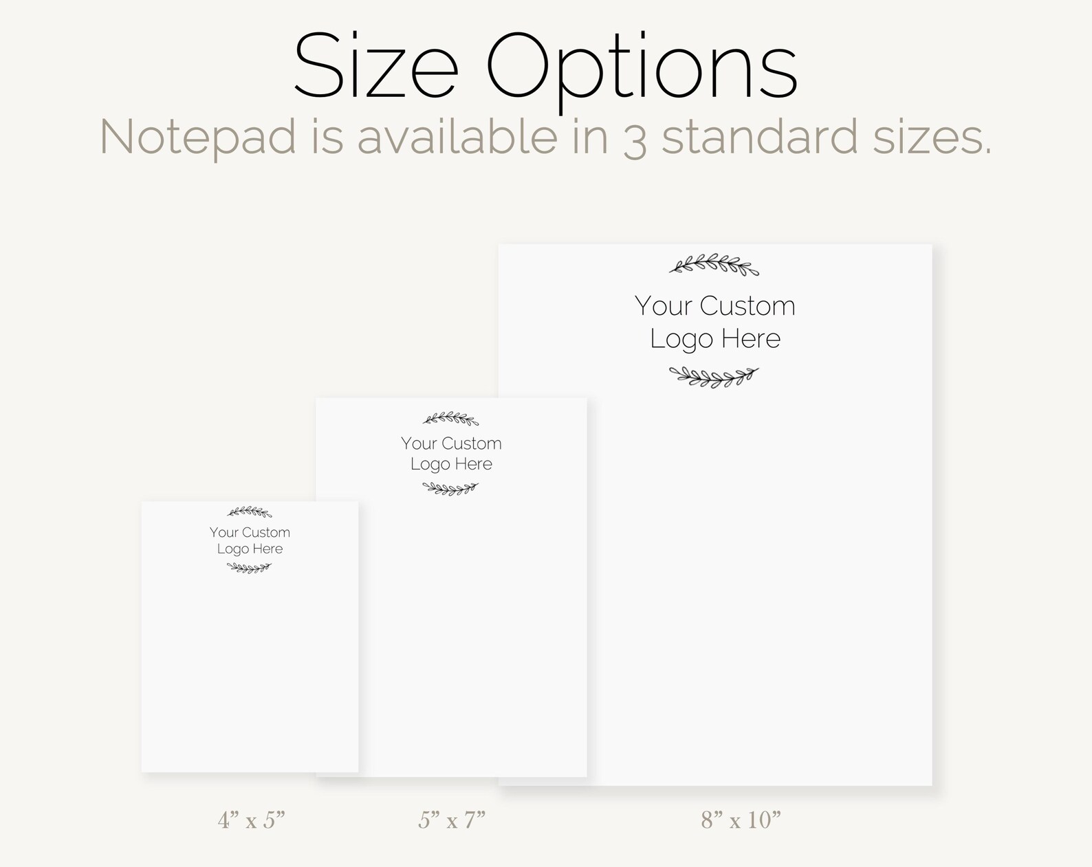 Five 5 Custom Business Logo Notepads | Custom Notepad Printing ...