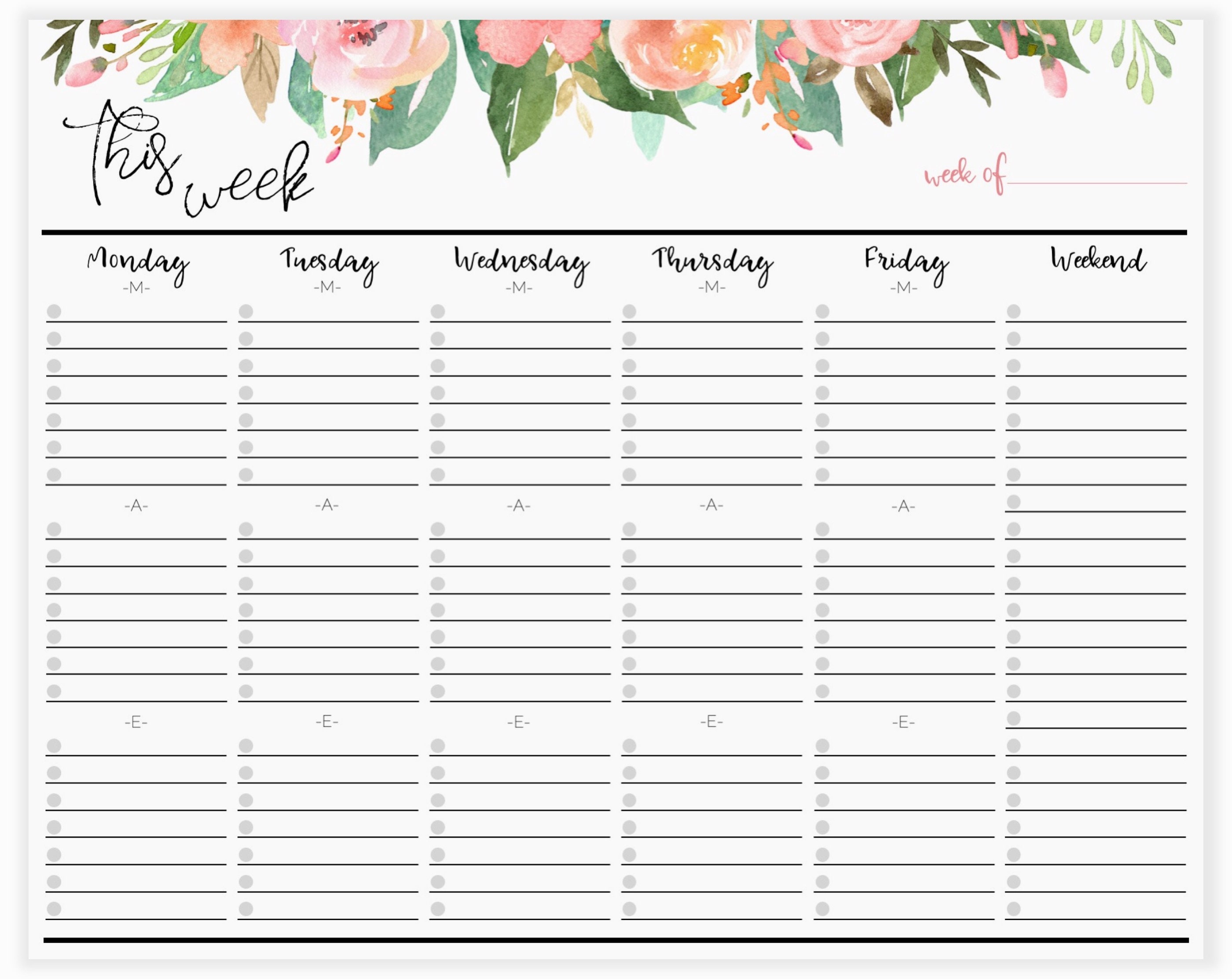 Weekly to Do List Notepad Weekly Planner Notepad Daily to | Etsy