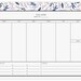 Weekly Planner Pad Purple Floral Weekly Desktop Planner - Etsy