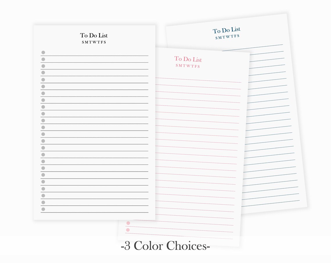 Daily to Do List Notepad Desk Planner With Checkboxes | Etsy