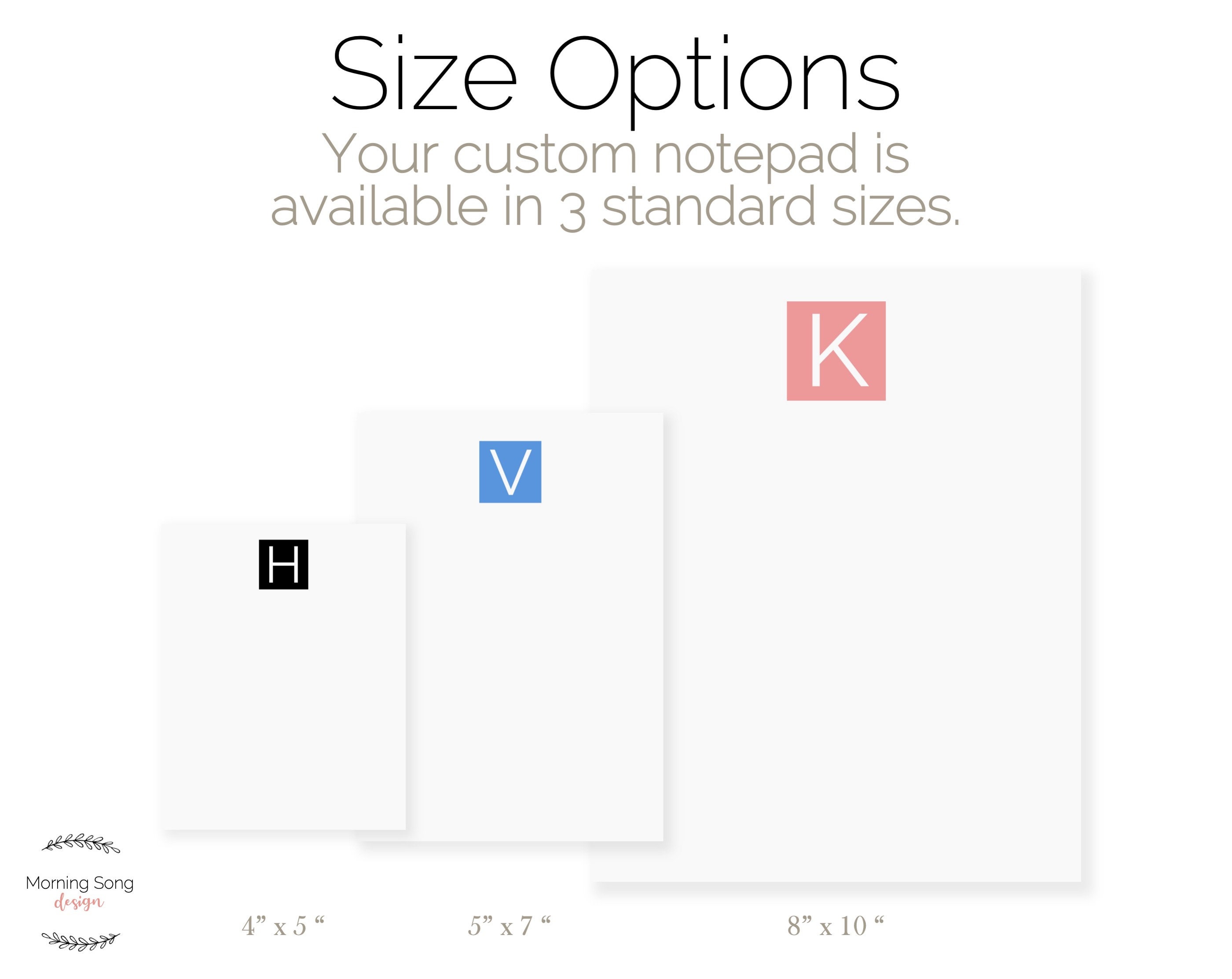 Personalized Monogram Notepad | Custom Notepads | Monogram Square ...