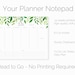 Weekly Planner Pad | Green Leaves Weekly Desktop Planner | Day Schedule ...