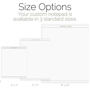 Mens Simple Personalized Notepad | Custom Notepad for the Office ...