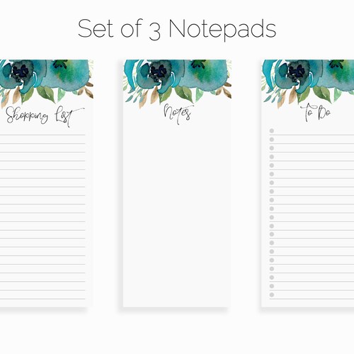 Magnetic to Do List Notepad Scratch Pad 8.5 X | Etsy