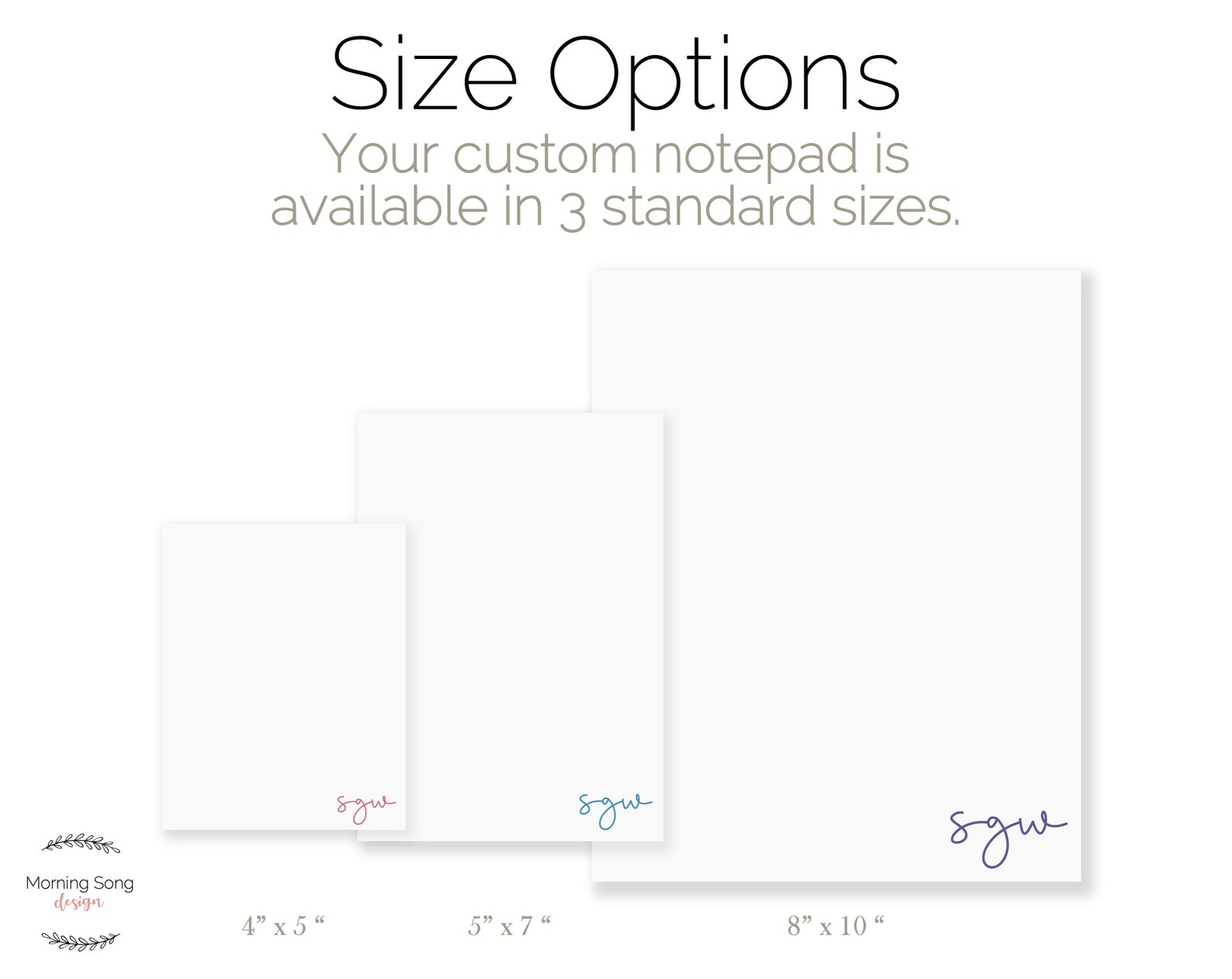 Personalized Monogram Notepad Notepad With Monogram Paper - Etsy