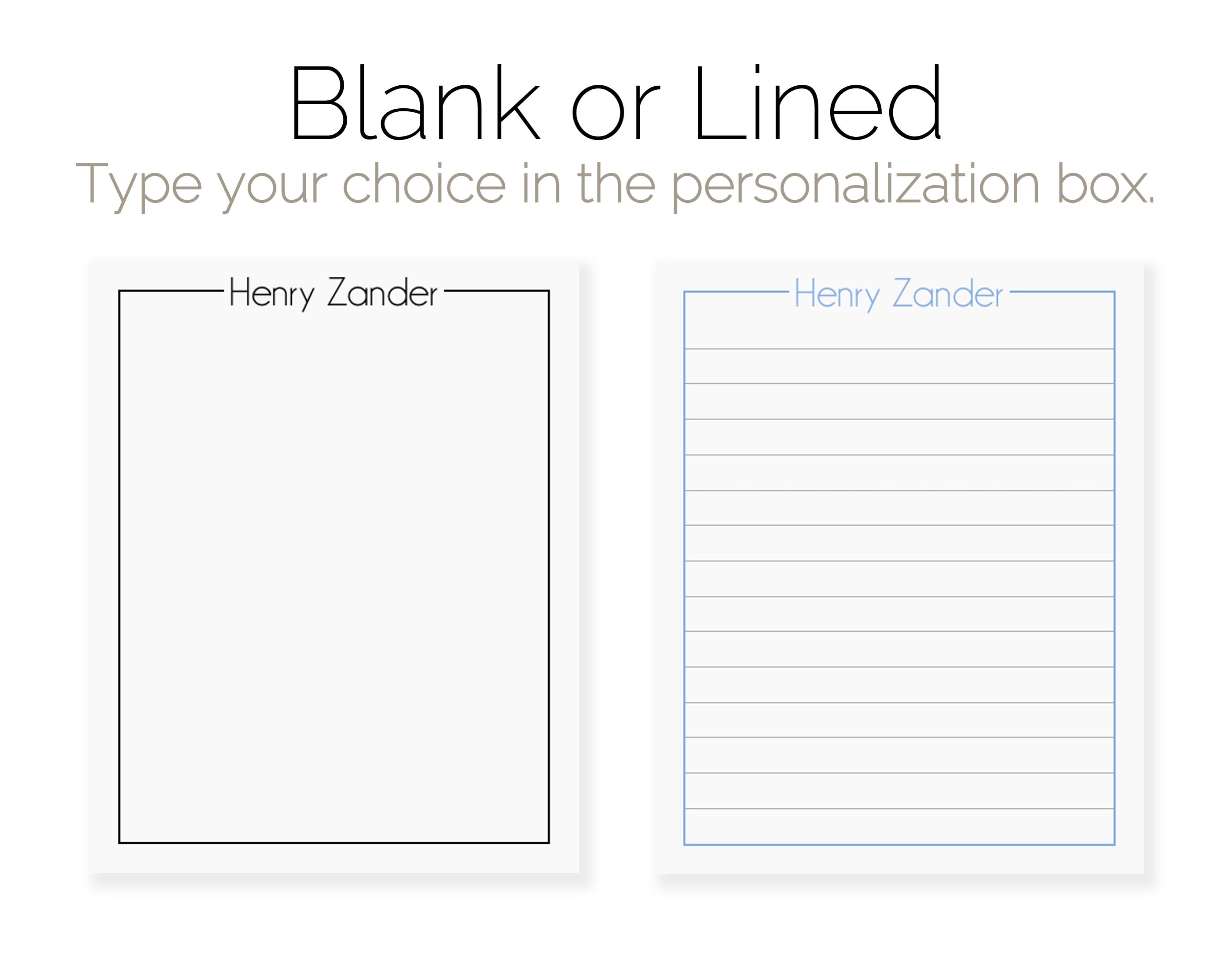 Personalized Notepad for Men Man's Custom Notepad | Etsy