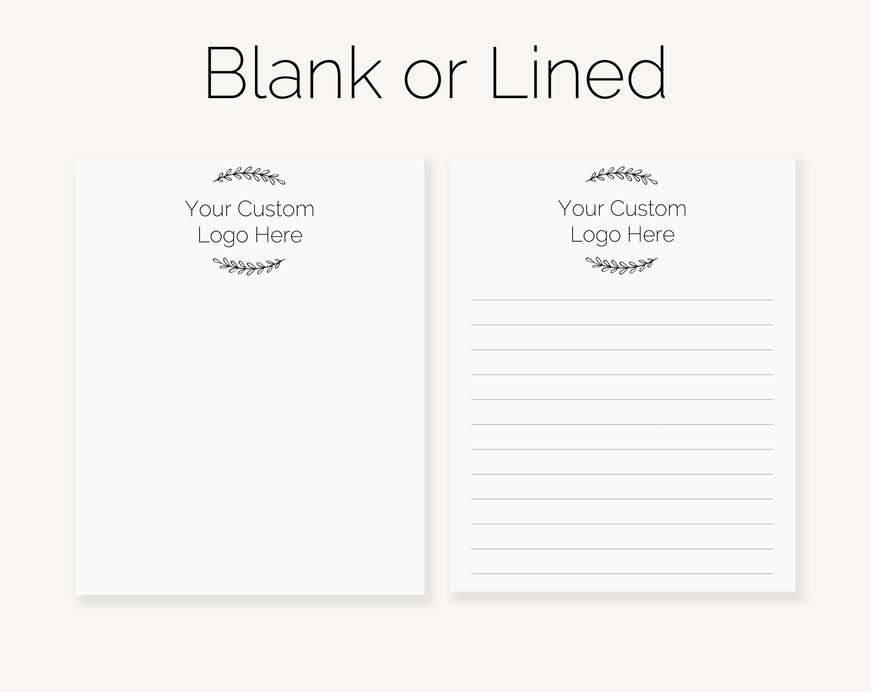 Custom Logo Notepads for Your Business | Your Personalized Logo 50 Page ...