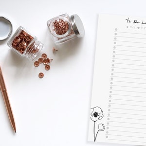 Summer Poppy to Do List Notepad | Magnetic Notepad | Daily Tasks ...