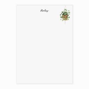 Hanging Plant Notepad | Magnetic Notepad | Teacher Notepad Gift | Basic ...