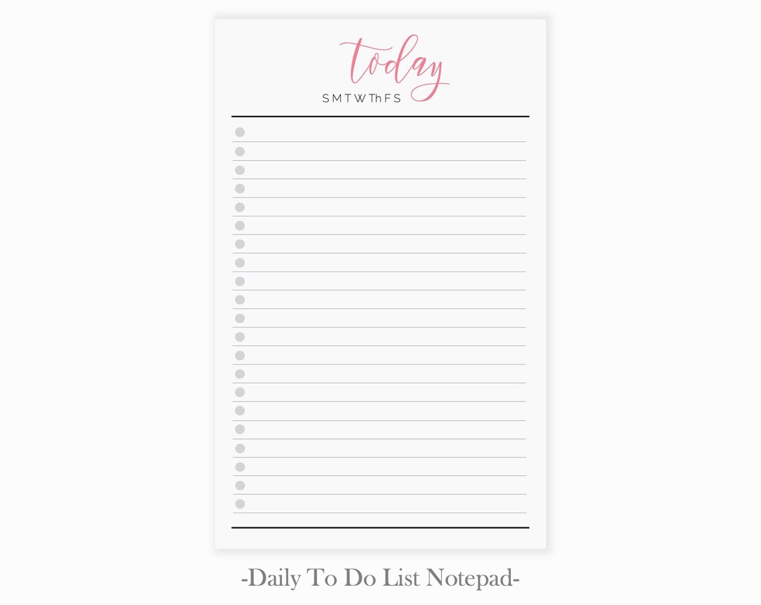 Magnetic to Do List Notepad | Daily Tasks Checklist Notepad for Fridge ...
