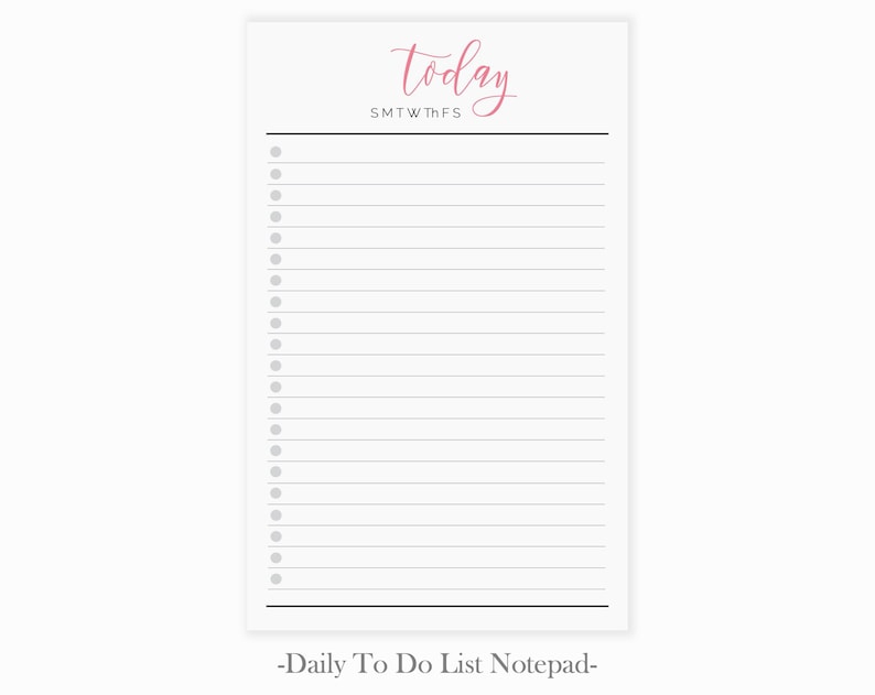 Magnetic to Do List Notepad Daily Tasks Checklist Notepad - Etsy