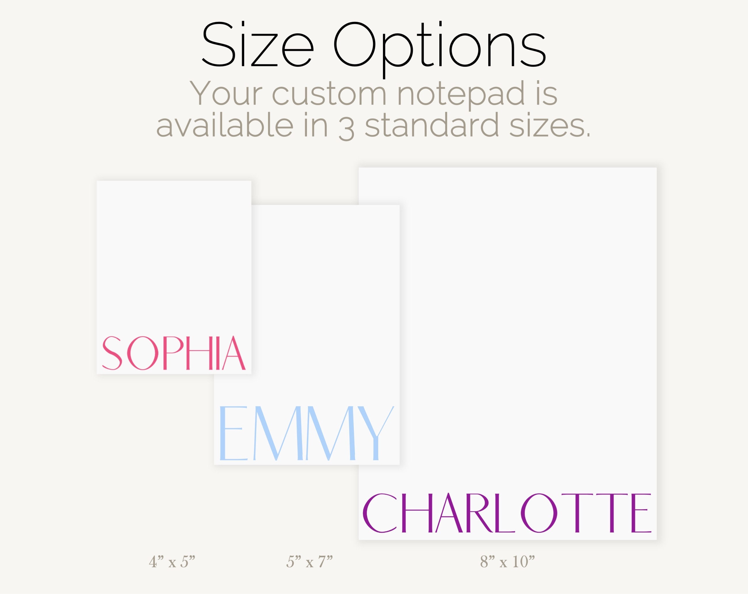 Personalized Notepad Stationery, Custom Notepad With Name, Cute Custom ...