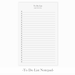 Simple Personalized to Do Checklist Notepad Custom Check Box to Do List ...