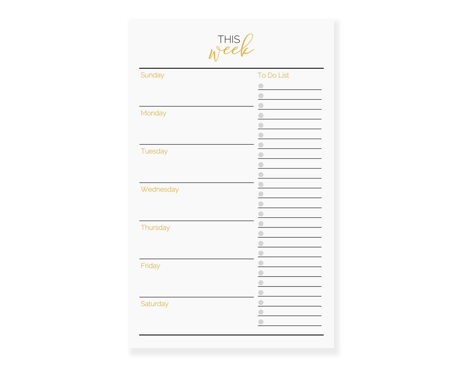 To Do List Weekly Planner Pad 2020 Weekly Planner Weekly - Etsy