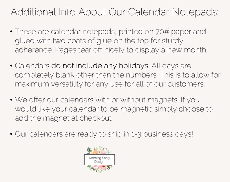 2026 Calendar Notepad | Monthly Planner Notepad Organizer | 2026 Desk ...