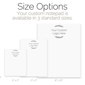 Custom Logo Notepads for Your Business Your Personalized Logo 50 Page ...