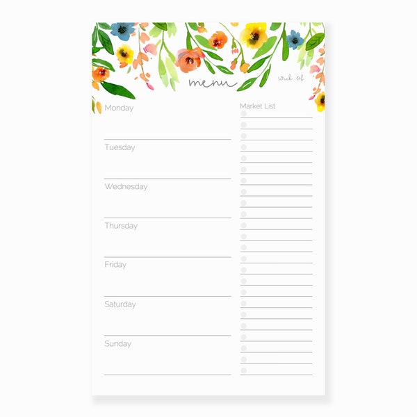 Meal Planner - Etsy