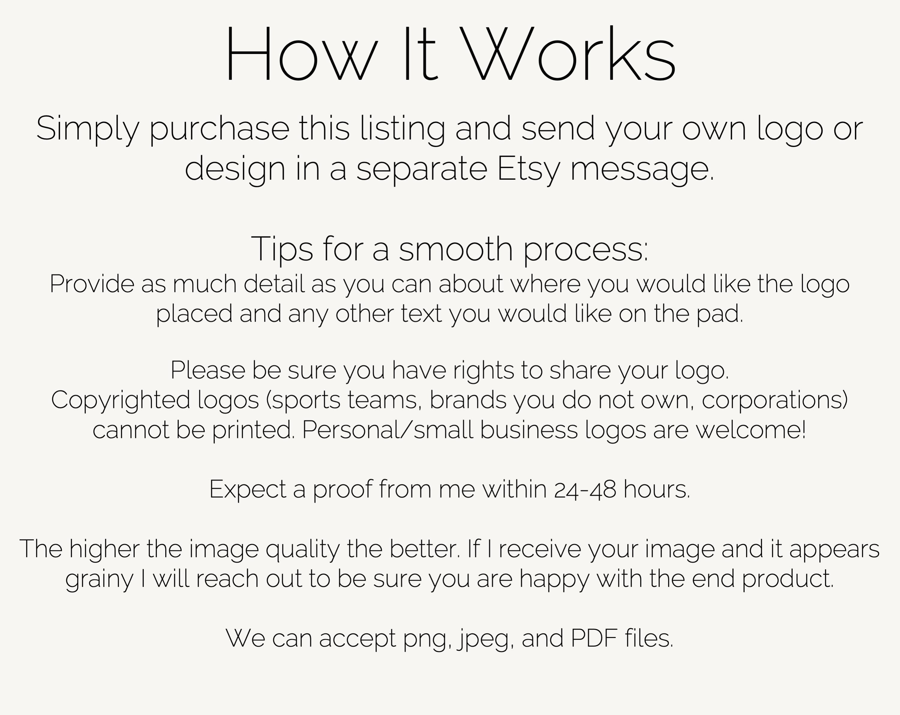 Twenty 20 Custom Logo Notepads for Your Business | Your Personalized ...
